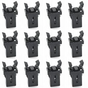 jzk 12 pcs touch bin lid catch replacement compatible with brabantia bin, bin latch lock repair, bin touch lid clips, replacement bin clasp