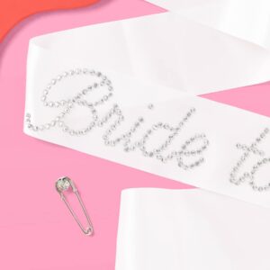 xo, Fetti Rhinestone Bride To Be Sash | Bachelorette Party Decorations, Bridal Shower Gift, Bridesmaid Favors