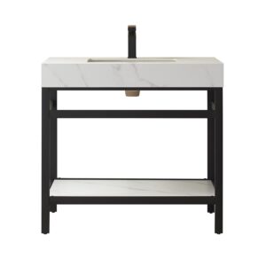 vinnova 702536-tb-smb-nm funes bathroom vanity, matt black