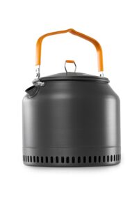 gsi outdoors halulite 1.8l tea kettle hs i heat sink technology, ultralight camp kettle