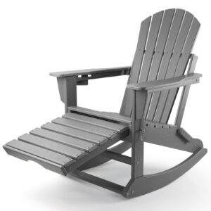 4-in-1 adirondack chair with ottoman,350 lbs folding adirondack chairs,rocking adirondack chair with cup holder,adirondack chairs weather resistant,plastic adirondack chairs for adults,fire pit chairs