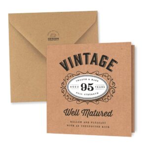 95th birthday card for men and women vintage 3d effect card for 95 95th birthday