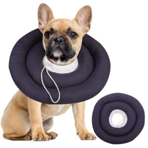 idomik dog recovery collar, waterproof soft dog cone after surgery, comfy protective elizabethan collar alternative for dogs cats, adjustable dog neck donut collar cone anti-licking biting wounds