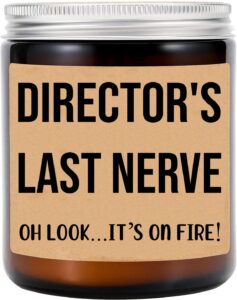 director's last nerve candle - personalized gift for director - funny gift for director - director gifts - birthday gift for director