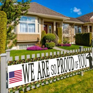 dodelygz camouflage we are so proud of you backdrop banner,veterans day memorial day independence day deployment returning back military army retirement party decor