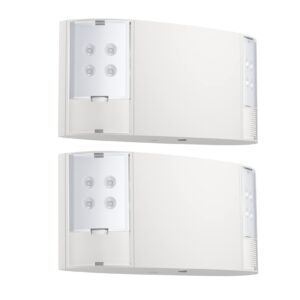 spectsun 2 pack led emergency lighting with battery backup-two square heads white commercial emergency lights -ul listed-ac 120/277v-hardwired emergency exit light fixtures for business/home