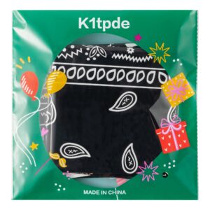 K1tpde 3PCS Bandana Party Tablecloths, Cholo Gangsta Theme Bandana Table Covers, Bandana Plastic Tablecloth, Cholo Themed Western Party Decorations for Adult, Cholo Theme Western Party Supplies, Black