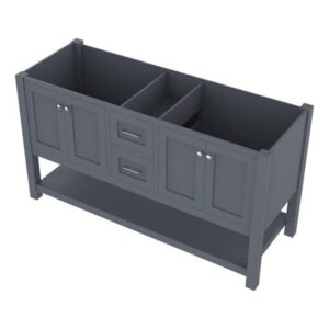 alya bath wilmington bathroom vanity cabinet, gray