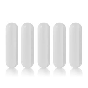 varwaneo stir bars 5 pcs 6 x 10mm(0.4 inch) ptfe magnetic stirrer mixer stir bar,white color,laboratory bar,stir plate bar