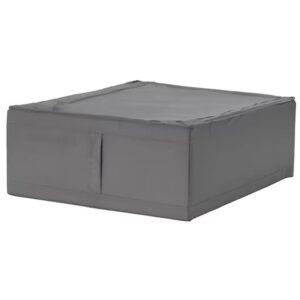 i-k-e-a skubb storage case box dark gray polyester/polypropylene 17 ¼x21 ¾x7 ½