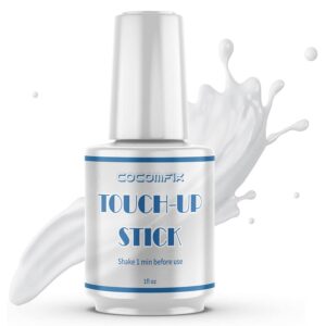 cocomfix specialty appliance touch up paint white, appliance paint, 1 ounce, white - high gloss touch up paint pen for refrigerators, washers, dishwashers, microwave oven and other appliance