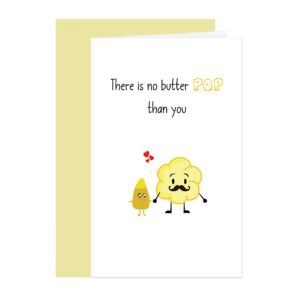 comting thanks dad card, pun popcorn father's day card, heartfelt birthday card for dad daddy