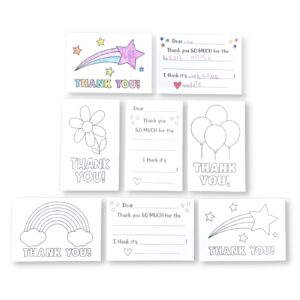 12 kids thank you cards fill in the blank - kids fill in the blank thank you cards for kids - birthday thank you cards kids birthday - kids thank you notes kids - kids fill in thank you cards kids