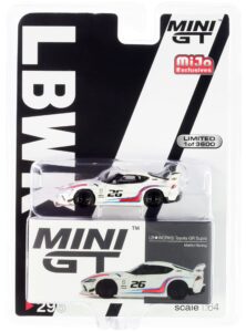 tsm model gr supra lb works 26 white martini racing limited edition to 3600 pieces worldwide 1/64 diecast model car by true