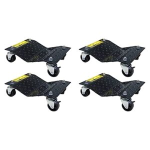 hpdmc 6000lbs capacity tire dolly wheel dolly car tire stakes丨4 pack丨black