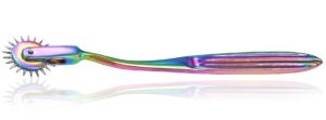 aaprotools rainbow color wartenberg pinwheel, chrome-plated, 7" length (hanging)