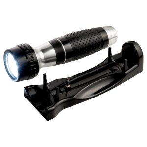 corby brighton led emergency flash light in black