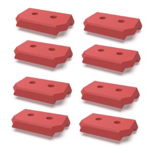 jilinwei 8 pcs mounting feet for milwaukee packout,mounting plate feet mount adapter compatible with milwaukee packout system,red