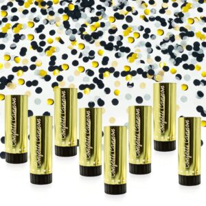 8 pcs confetti poppers cannons for gender reveal wedding birthday graduation baby shower anniversary christmas new year's fun party supplies decorations and favors