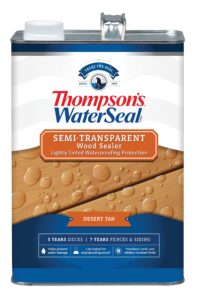 thompson’s waterseal semi-transparent waterproofing wood stain and sealer, desert tan, 1 gallon