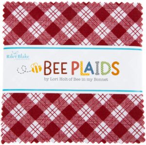 lori holt bee plaids 5" stacker 42 5-inch squares charm pack riley blake designs 5-12020-42