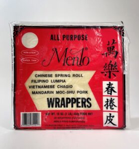 menlo all purpose spring roll lumpia wrappers 16 oz per pack (2-pack)