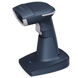 inateck qr barcode scanner, 2d wireless barcode scanner, 3 in 1 barcode reader, screen scanning, bcst-54 blue