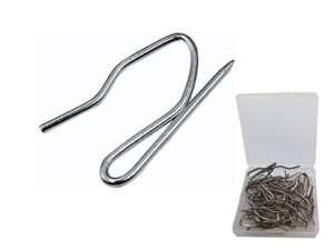 lkerlan heavy-duty offset pin-on drapery hooks, 28 hooks per pack (28)