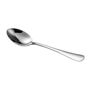 anylat stainless steel 12-piece teaspoons set, table dessert spoons pack for 12 (silver 6.7 inches)