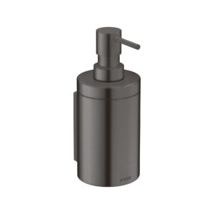 axor universal circular modern bath and kitchen sink soap dispenser in brushed black chrome, 42810340