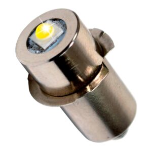 hqrp high brightness upgrade led light bulb compatible with dewalt: dw908 / dw919 / dw906 / dw918 / dw904 / dw902 / dw904 / dw9043 / dw9083 / dw9063 / dw9023 flashlights