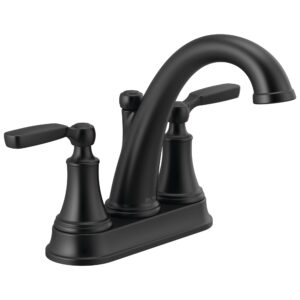 delta faucet 2532lf-bltp woodhurst bath faucet, matte black