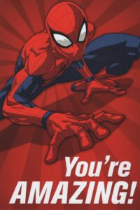 expressions by hallmark you're amazing! spider-man | spiderman happy birthday card