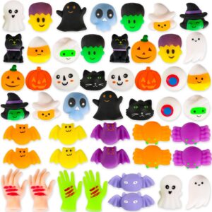 mgparty 48pcs halloween squishies toys for kids halloween party favors halloween goodie bag fillers prizes halloween decorations stress relief favor toys for kids