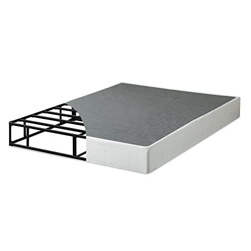 ZINUS 9 Inch Metal Smart Box Spring with Quick Assembly, Mattress Foundation, Strong Metal Frame, Easy Assembly, Queen