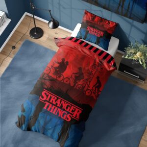 stranger things the upside down single duvet cover and pillowcase set