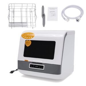 portable countertop dishwasher, 4 washing programs,air-dry function,automatic dishwasher deep heating cleaning machine for small apartments, dorms and rvs (style3)