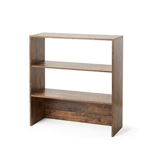 yak about it® dorm station top shelf - dark wood