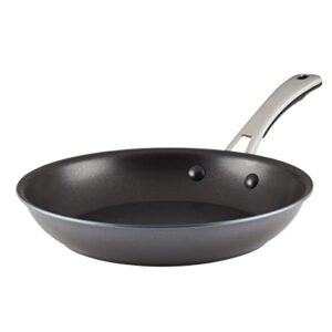 rachael ray cook + create hard anodized nonstick frying pan/skillet, 10 inch - black