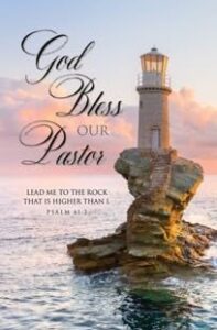 pastor appreciation worship bulletin - god bless our pastor - letter-sized 11 inch - kjv - package of 100