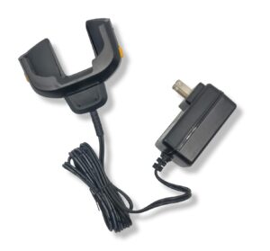 charger compatible with zebra tc70, tc75, tc70x, tc75x, tc72, tc77 android barcode scanners | includes power supply