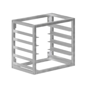 amgood wall mounted sheet bun pan rack with 5 pans 21" x 13" x 18" | aluminium | nsf