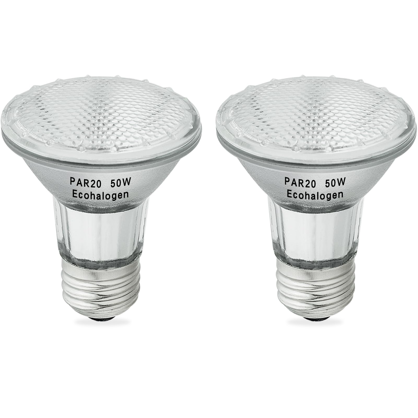 EKSAVE PAR20 Halogen Bulb 120V 50W Ecohalogen(70W Equivalent) with E26 Medium Base, High Output 700 Lumens Flood Bulbs Dimmable,2800K Warm White (2Pcs)