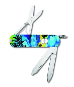 victorinox classic sd 7 function hawaiian shirt pocket knife