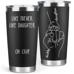 dad gifts from daughter - gifts for dad from daughter - dad christmas gifts from daughter, christmas gifts for dad from daughter - birthday gifts for dad - father gifts, papa gifts - 20 oz tumbler