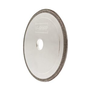 cbn chainsaw grinding wheel 5-3/4" dia, 3/16" thick, 7/8" arbor for 3/8" and .404 pitch steel chains (3/16 inch thick)