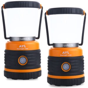 led camping lantern, battery powered led 1800lm, 4 camping lights modes, perfect lantern flashlight for hurricane, emergency light, storm, power outages, survival kits, hiking, fishing, home and more