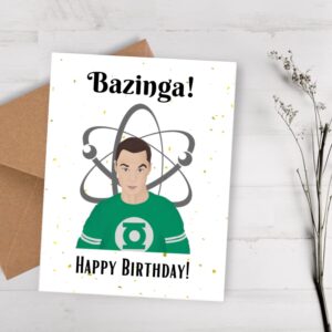 happy birthday! / sheldon birthday card / greeting card / merchandise / funny / card for him / card for her