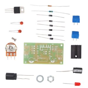 walfront lm317 adjustable regulated power supply diy kit abs board ac/dc input output rectifier circuit input adjustable voltage set for school education lab