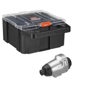 black+decker matrix impact driver attachment, includes storage case (bdcmtistff)